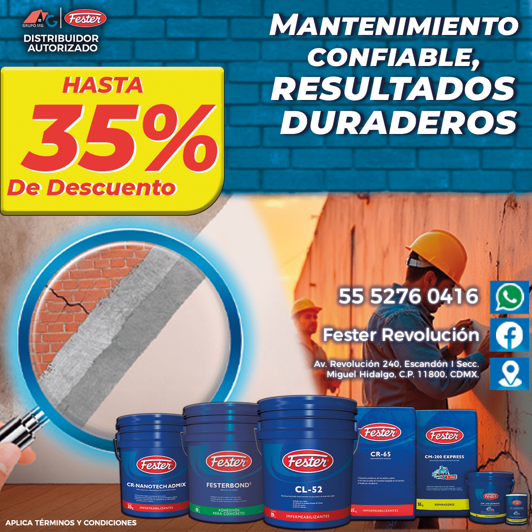 Fester Impermeabilizantes Mayoreo | Descuentos al 56 3080 6420